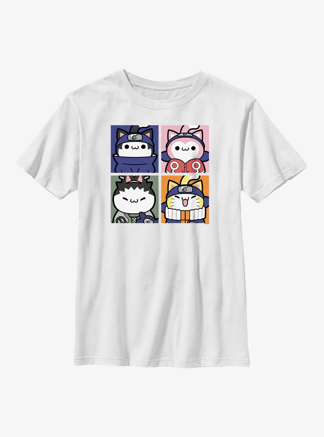 Naruto Cat Team Sasuke Sakura Shikamaru and Naruto Youth T-Shirt ...
