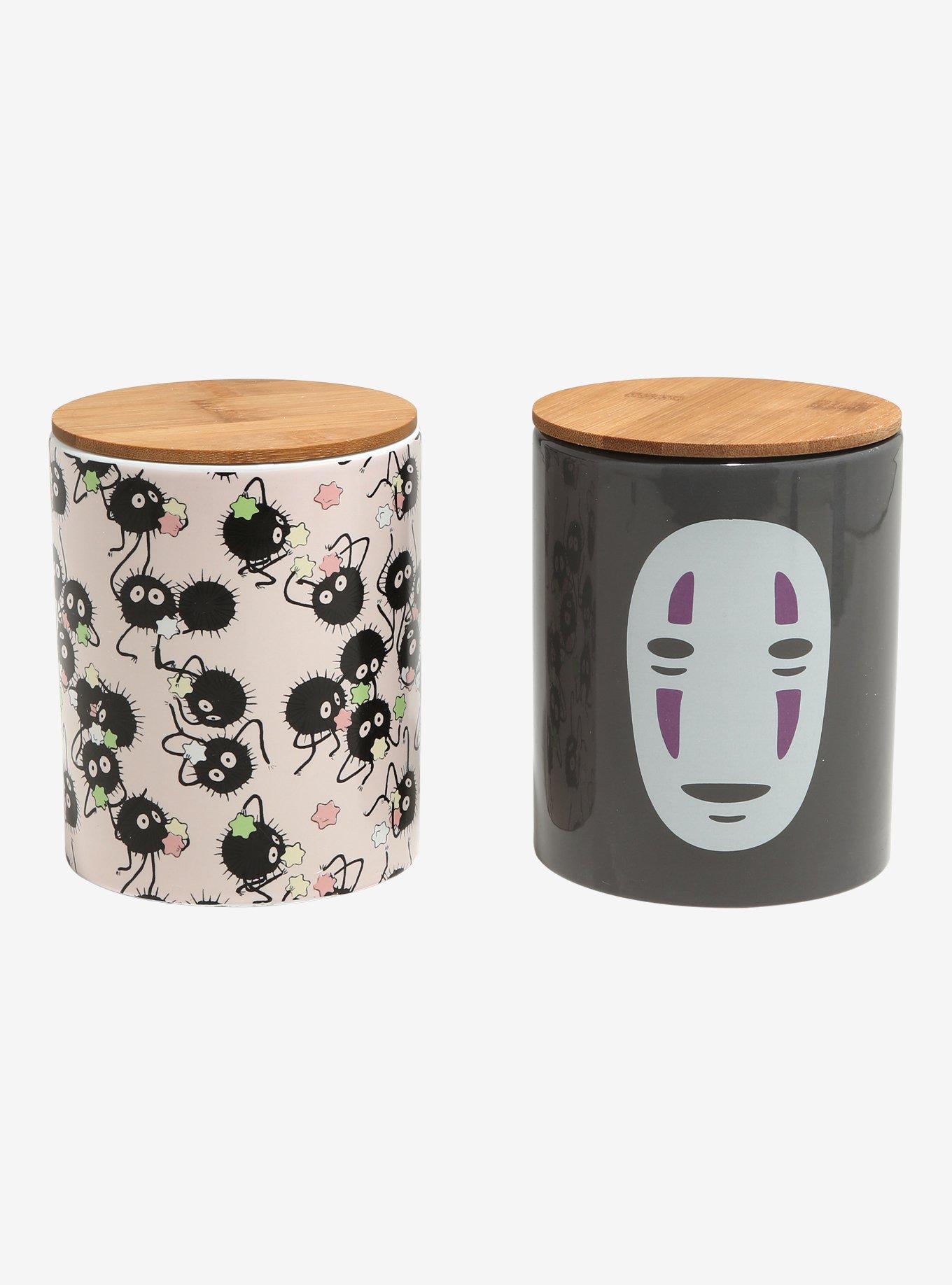 Studio Ghibli Spirited Away Soot Sprites & No-Face Storage Jar Set ...