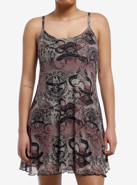 Cosmic Aura Skull Cowboy Slip Dress | Hot Topic