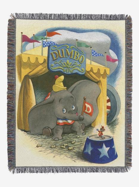 Disney Dumbo Traveling Dumbo Tapestry | Hot Topic