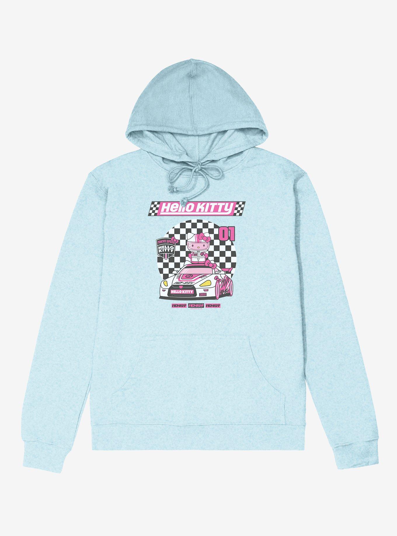 Hello Kitty Tokyo Speed Icon Lightweight Hoodie - BLUE | Hot Topic