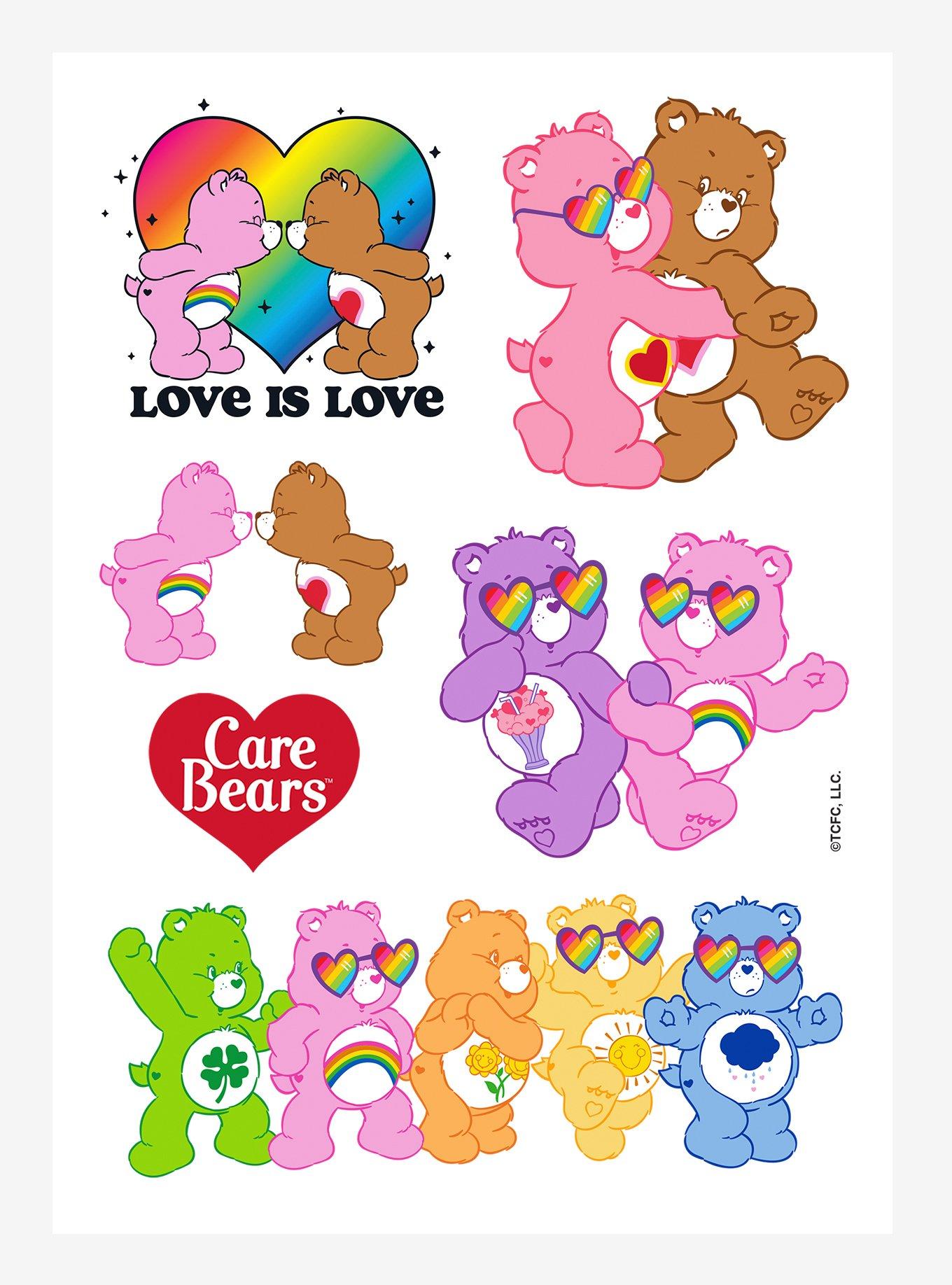 Hot Topic Care Bears Love Is Love Sticker Sheet | Mall of America®