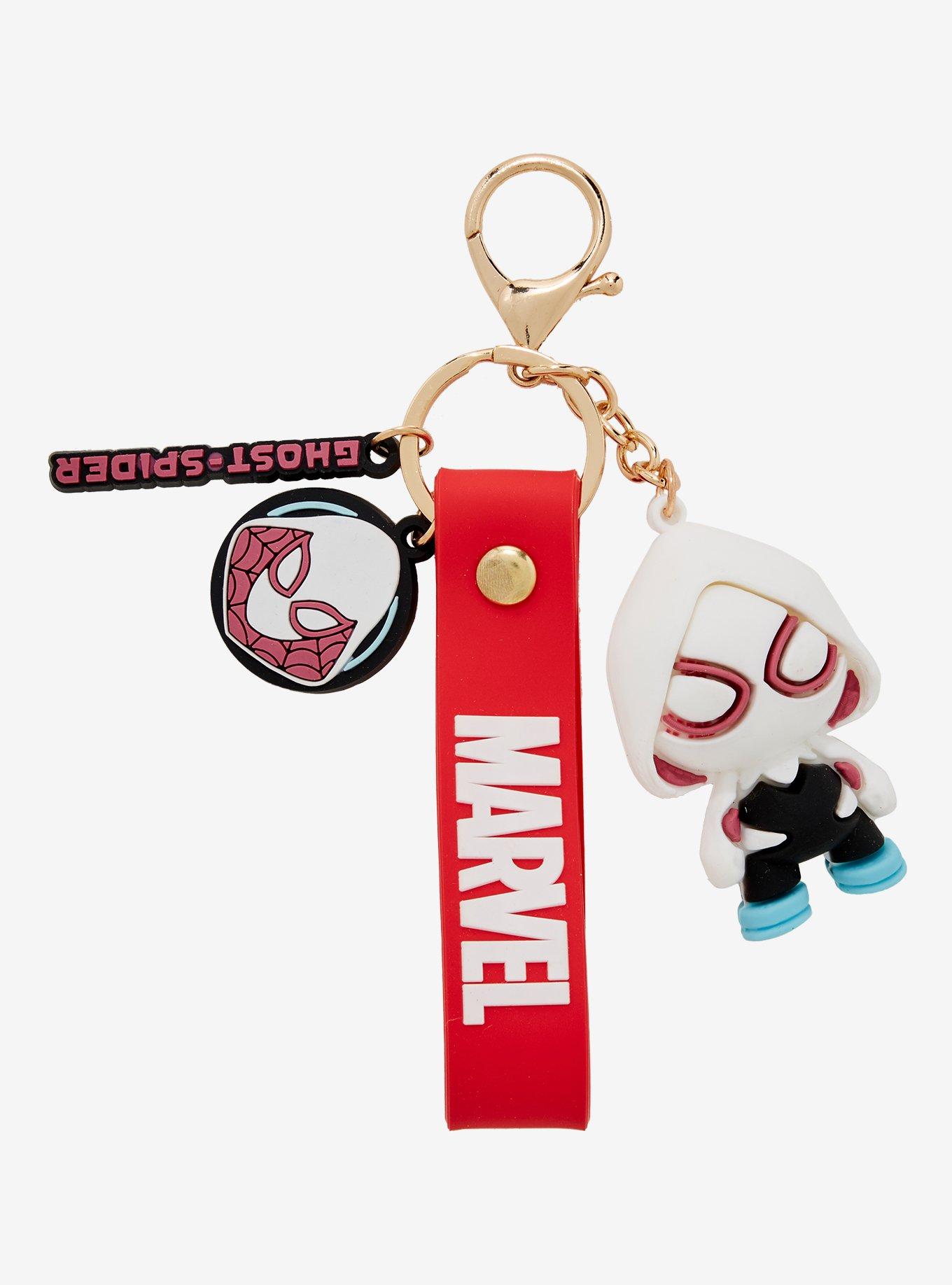 Marvel Spider-Man Spider Gwen 3D Wristlet Keychain | BoxLunch