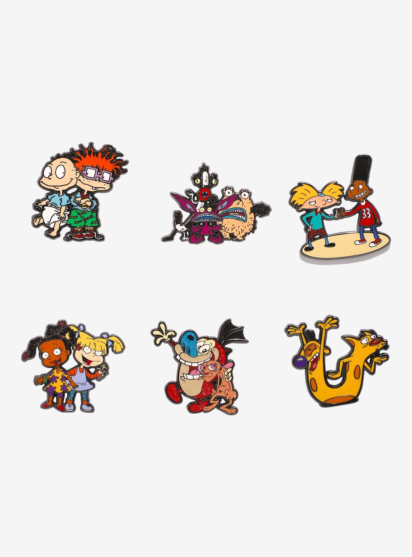 Loungefly Nickelodeon Retro Characters Blind Box Enamel Pin Boxlunch