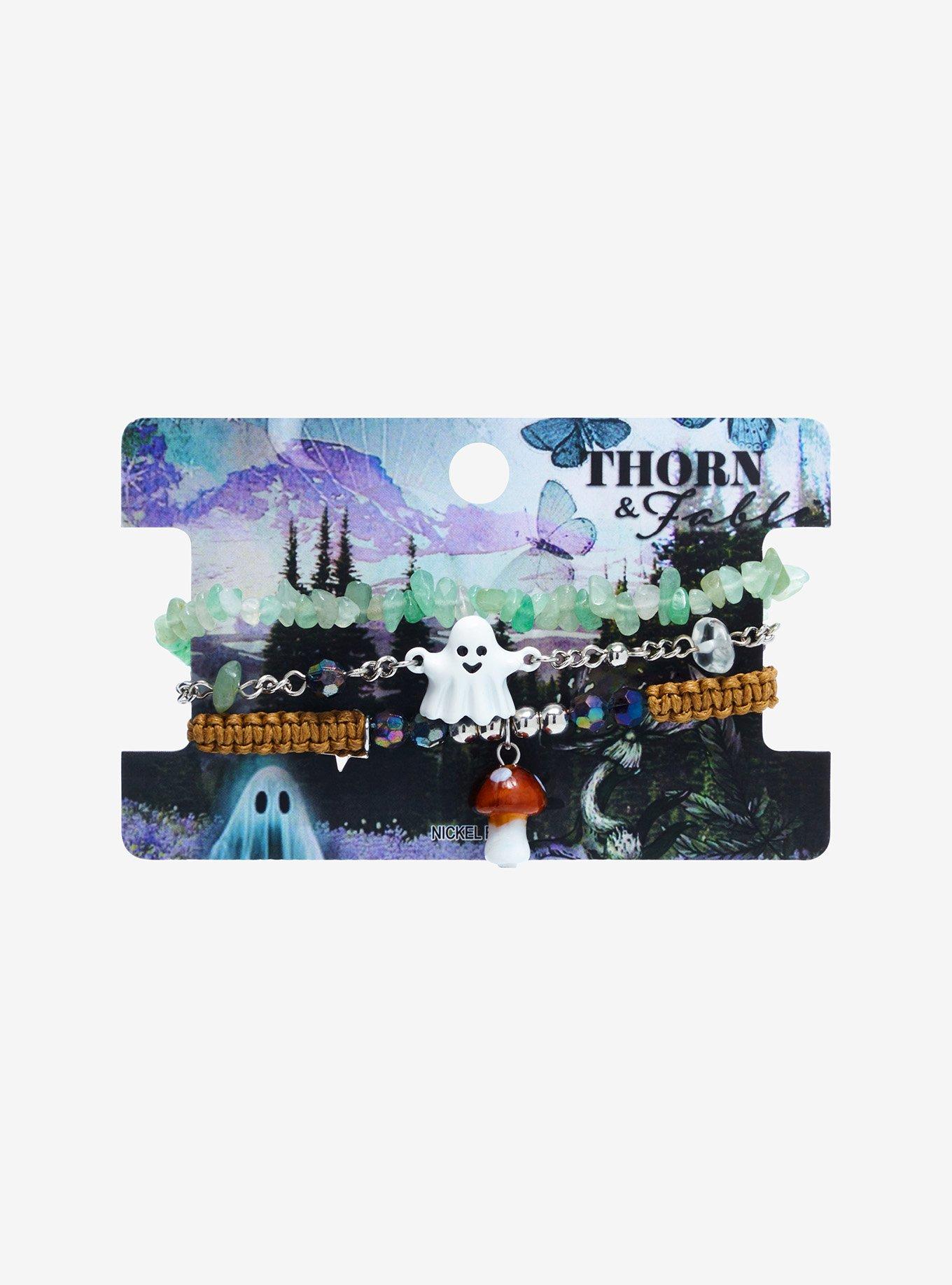 Thorn And Fable Ghost Mushroom Bracelet Set Hot Topic