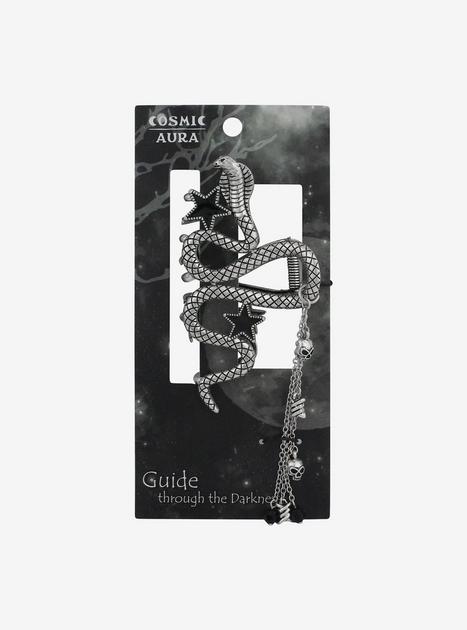Cosmic Aura Snake Dangling Skull Claw Hair Clip | Hot Topic