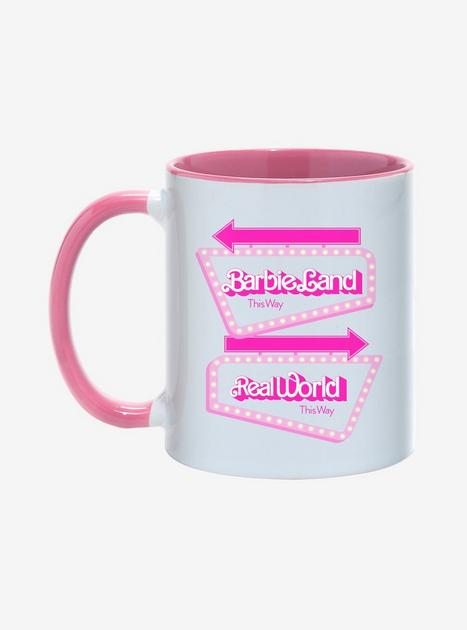 Barbie Barbieland Real World Signs Mug 11oz | BoxLunch