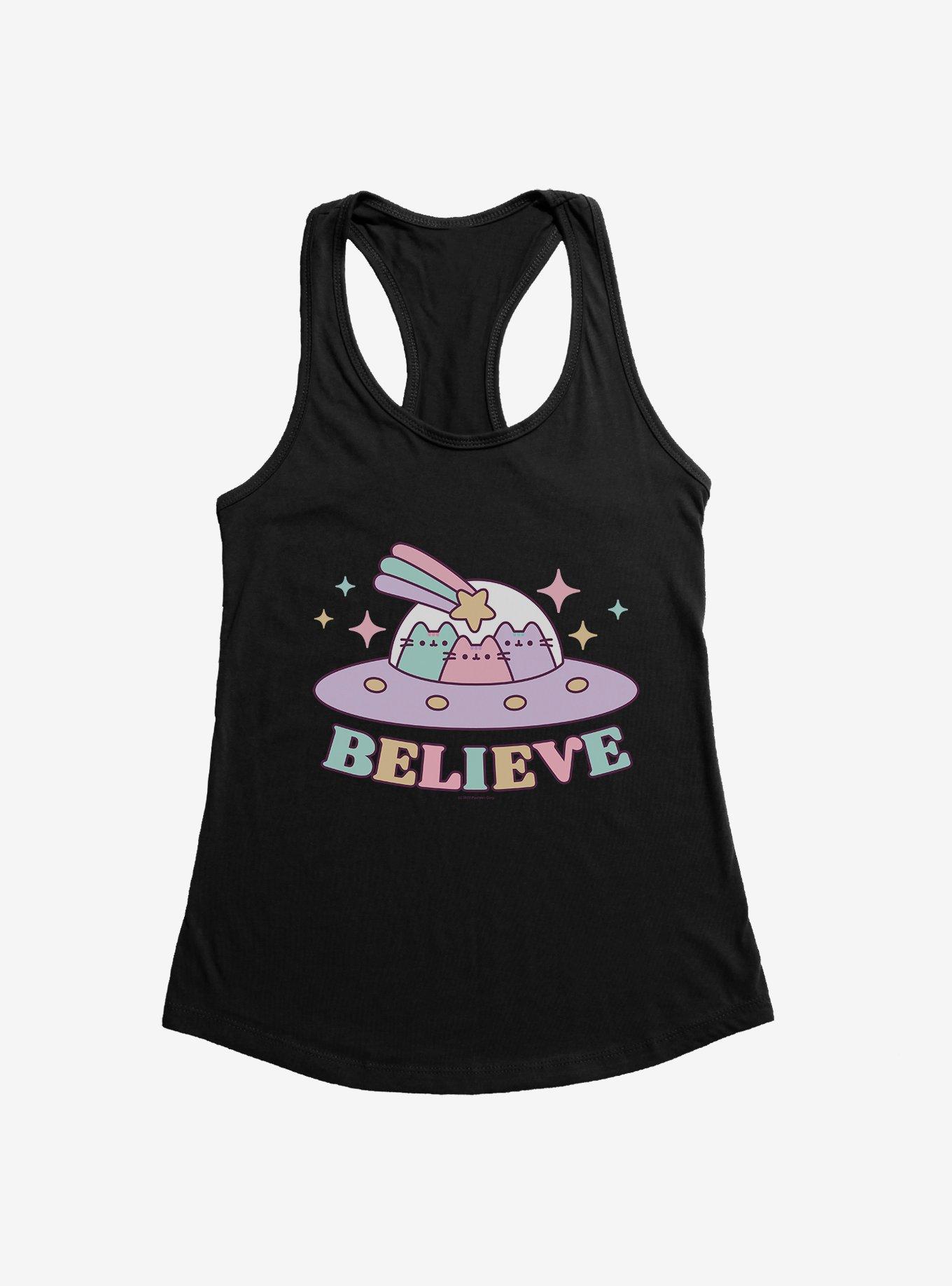 Pusheen Believe Girls Tank - BLACK | Hot Topic