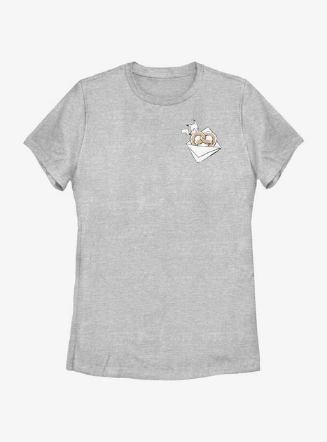 Pokemon Chibi Pikachu Pretzel Womens T-Shirt - GREY | BoxLunch