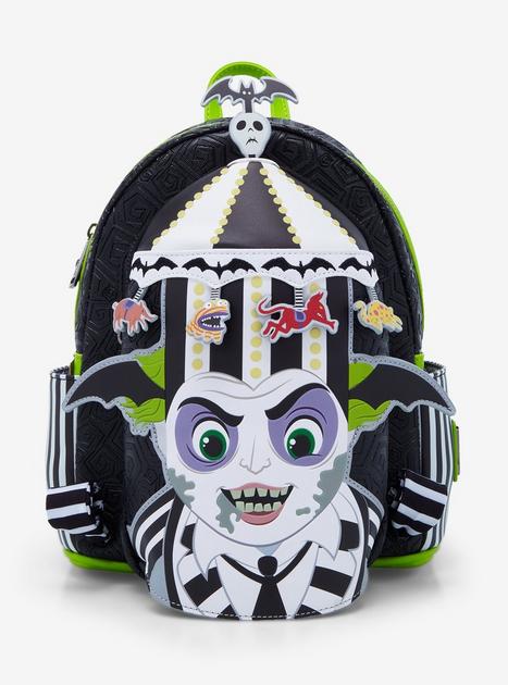 Loungefly Beetlejuice Carousel Glow-In-The-Dark Mini Backpack | Hot Topic