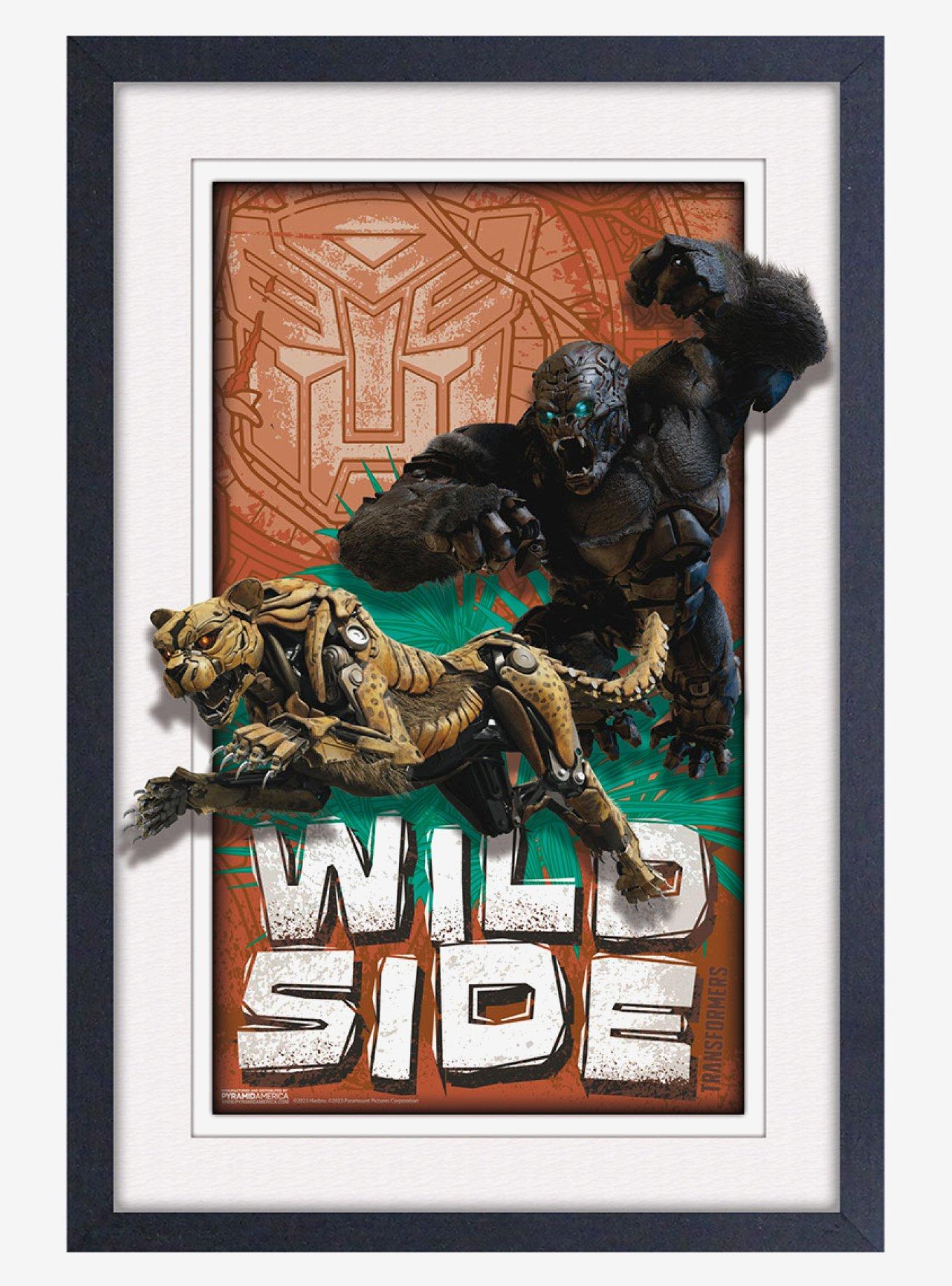 Transformers Wild Side Faux Matte Under Plexiglass Framed Poster | Hot ...