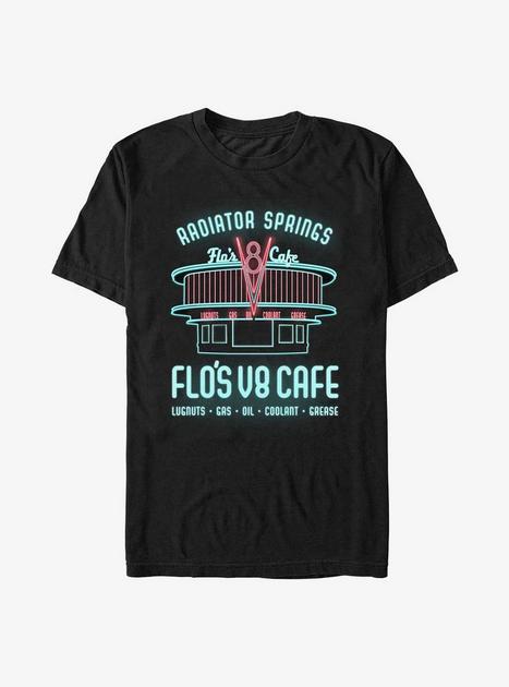 Disney Pixar Cars Flo's V8 Cafe T-Shirt - BLACK | Hot Topic