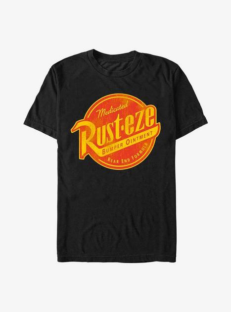Disney Pixar Cars Rusteze Logo T-Shirt - BLACK | Hot Topic