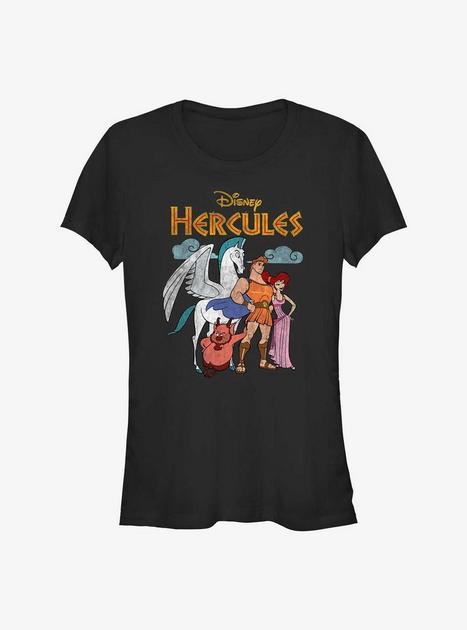 Disney Hercules Hero Group Girls T-Shirt - BLACK | Hot Topic