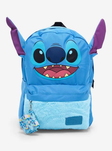 Disney Stitch Fuzzy Figural Backpack | Hot Topic