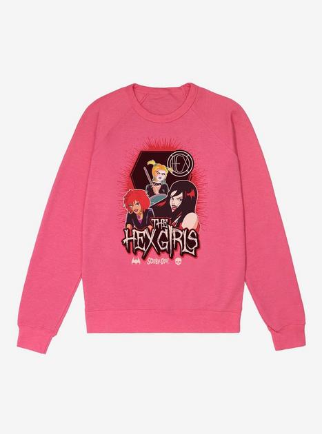 Scooby-Doo The Hex Girls Coffin Logo French Terry Sweatshirt - PINK ...