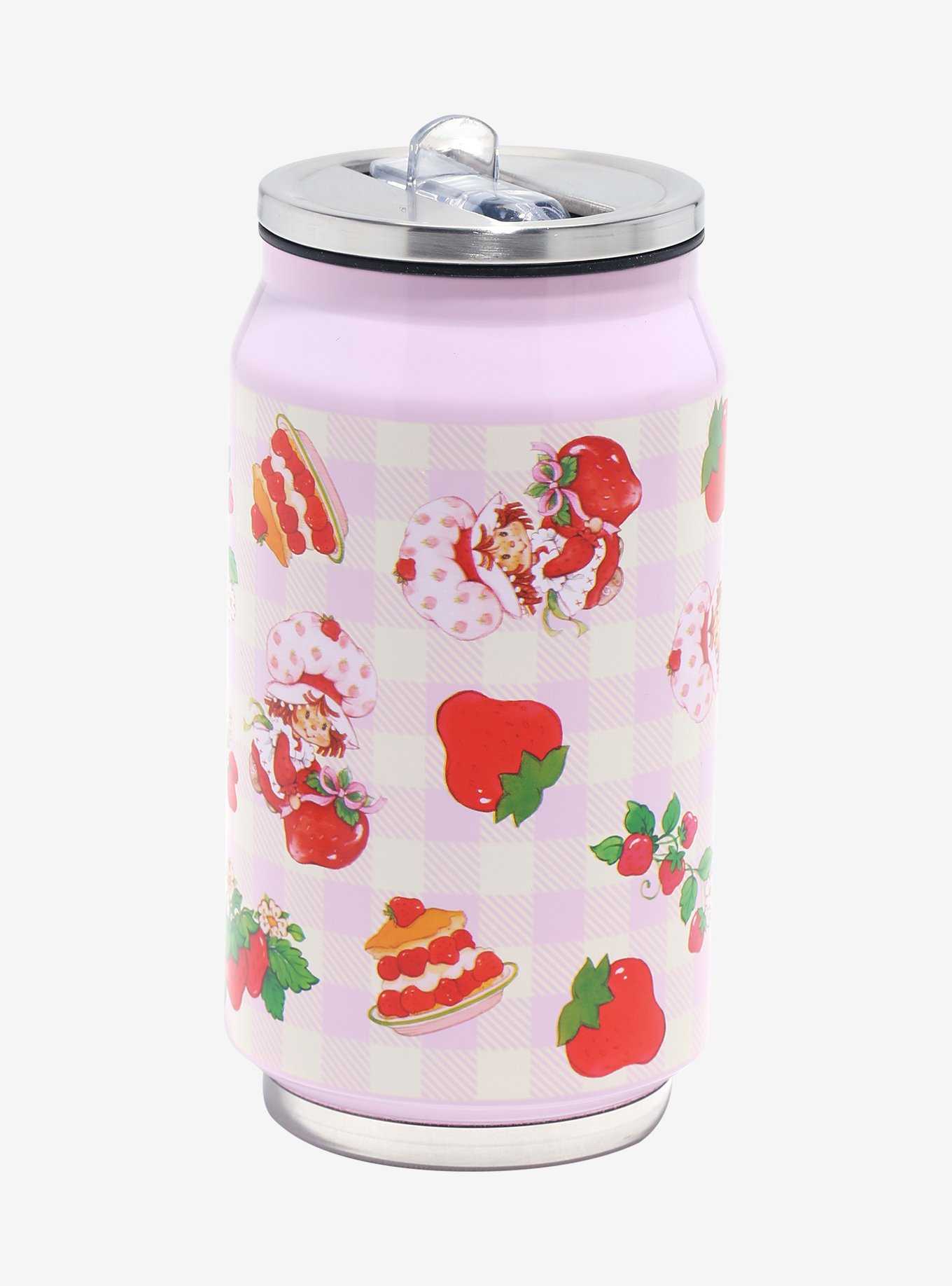 Strawberry Shortcake Gingham Soda Can Water Bottle | Hot Topic