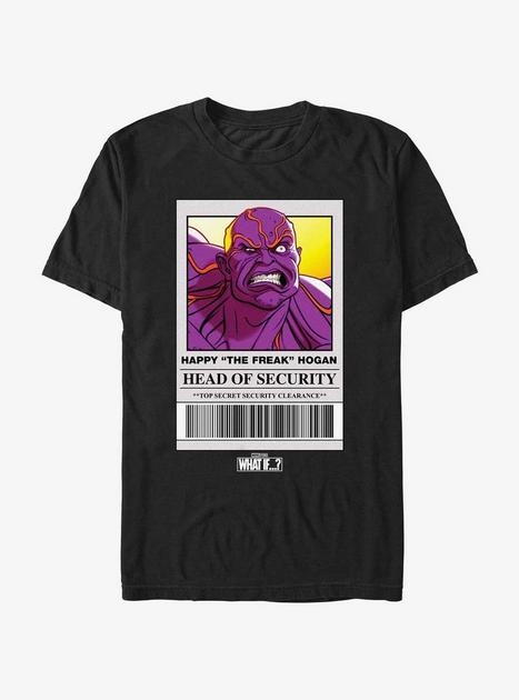 Marvel What If...? Head Of Security Happy The Freak Hogan T-Shirt ...
