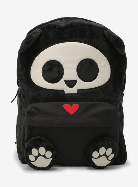 Skelanimals Kit Figural Fuzzy Backpack | Hot Topic
