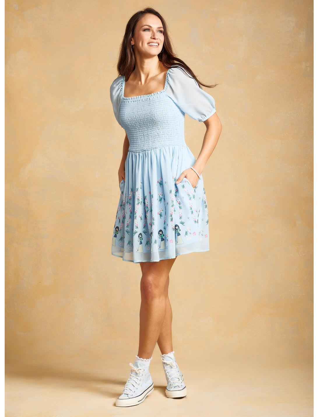 Disney Mulan Puff Sleeve Smock Dress | Her Universe Disney Mulan Puff Sleeve Smock Dress | Her Universe