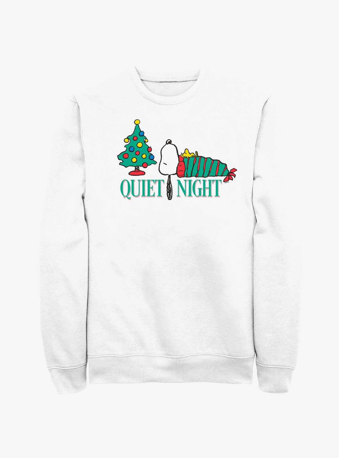 Peanuts Quiet Night Sweatshirt - WHITE | BoxLunch