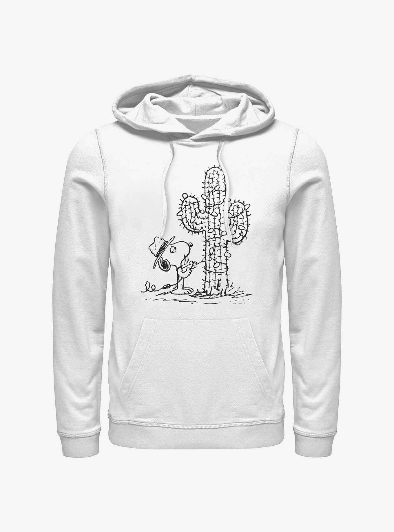 Peanuts Snoopy Cactus Tree Lights Hoodie - WHITE | BoxLunch
