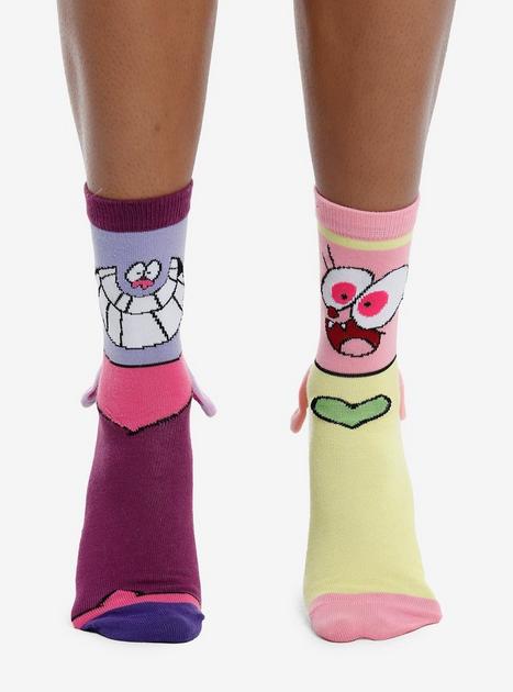Chowder Panini & Chowder Magnetic Arms Mismatch Crew Socks | Hot Topic