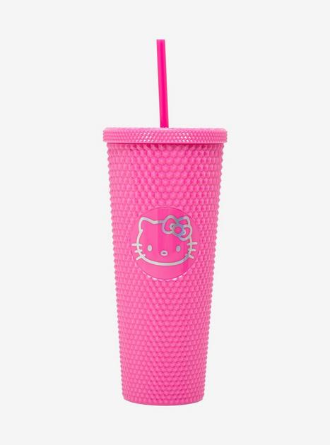 Hello Kitty Pink Pyramid Acrylic Travel Cup | Hot Topic