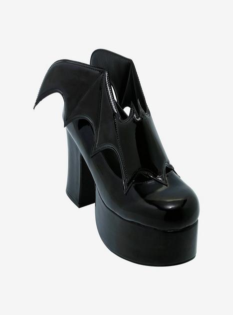 Strange Cvlt Black Vampira Platform Heels | Hot Topic