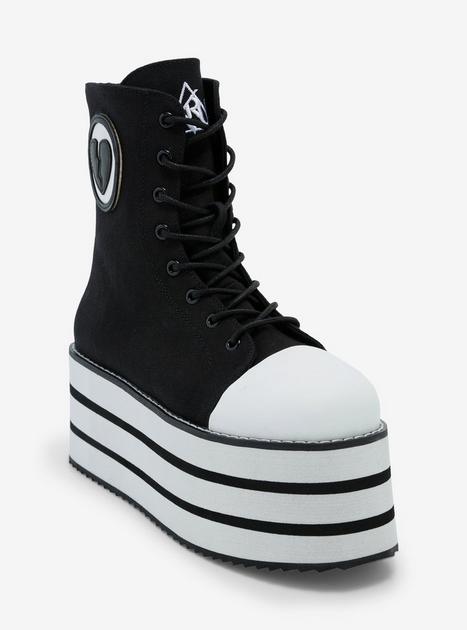 YRU Suspension Broken Heart Platform Sneakers | Hot Topic