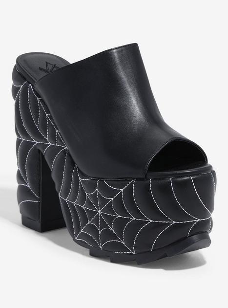 YRU Dream Spiderweb Platform Heels | Hot Topic