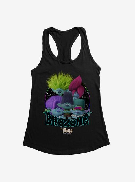 Trolls 3 Band Together Brozone Group Girls Tank - BLACK | Hot Topic