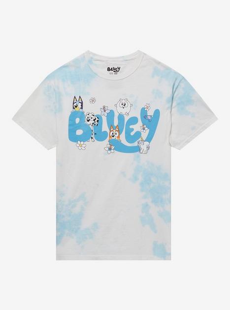 Bluey Logo Tie-Dye Boyfriend Fit Girls T-Shirt | Hot Topic