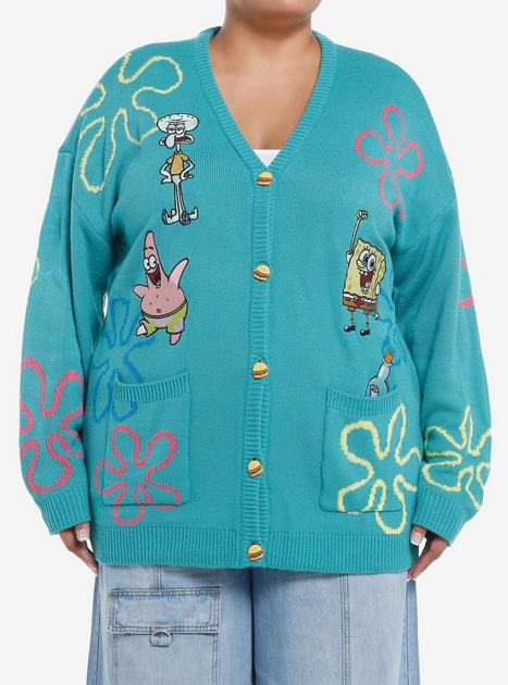 SpongeBob SquarePants Bikini Bottom Girls Cardigan Plus Size | Hot Topic