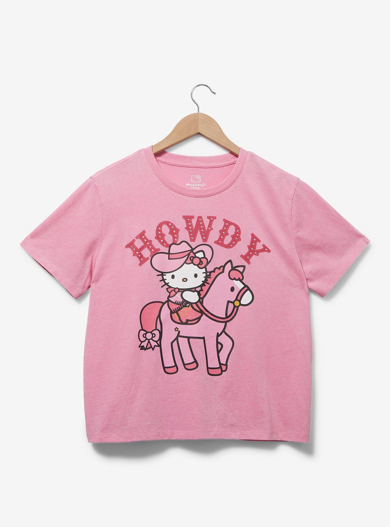 Sanrio Hello Kitty Cowgirl Cropped Women's T-Shirt - BoxLunch Exclusive | BoxLunch