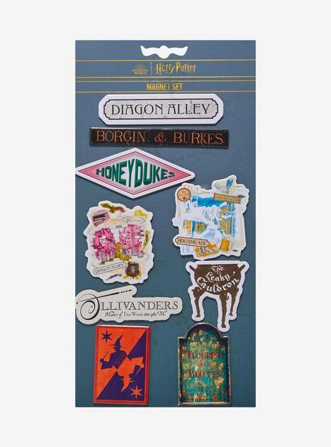 Harry Potter Diagon Alley Shop Signs Magnet Set | BoxLunch