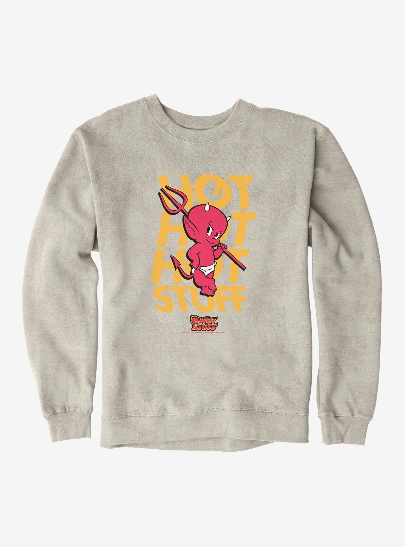 Hot Stuff The Little Devil Pose Sweatshirt - GREY | Hot Topic