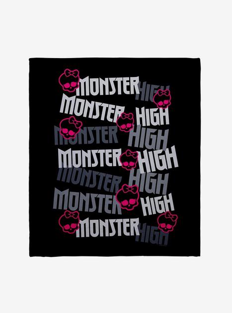 Monster High Logo Throw Blanket - WHITE | BoxLunch