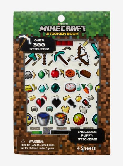 Minecraft Sticker Sheet Set | Hot Topic
