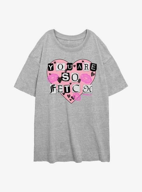 Mean Girls You Are So Fetch Girls Oversized T-Shirt - GREY | Hot Topic