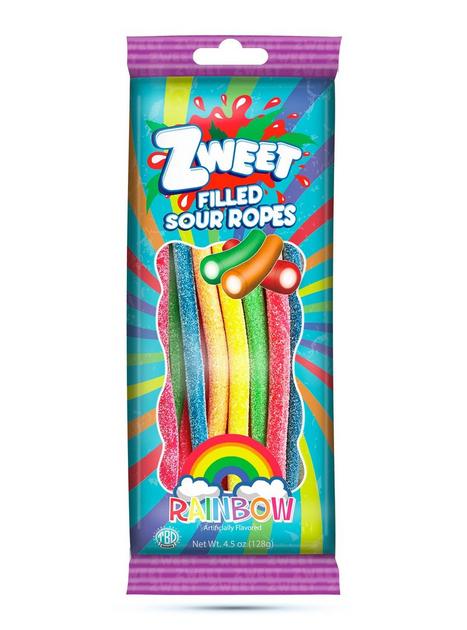 Zweet Sour Ropes Rainbow Filled Go Pack | Hot Topic