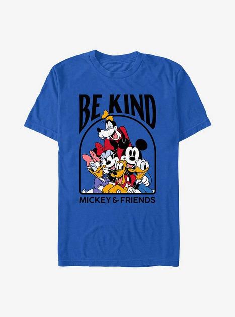 Disney Mickey Mouse Be Kind Mickey Friends T-Shirt - BLUE | BoxLunch