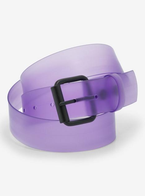 Purple Jelly Clear Belt | Hot Topic
