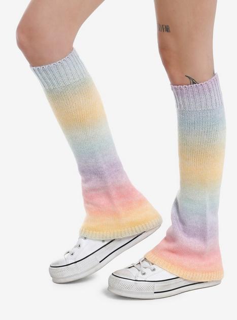Pastel Rainbow Flare Leg Warmers | Hot Topic