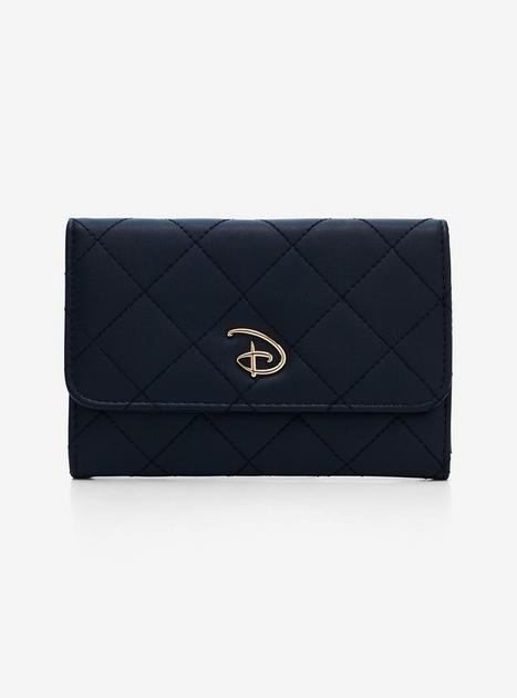 Disney D Logo Quilted Flap Wallet | Hot Topic