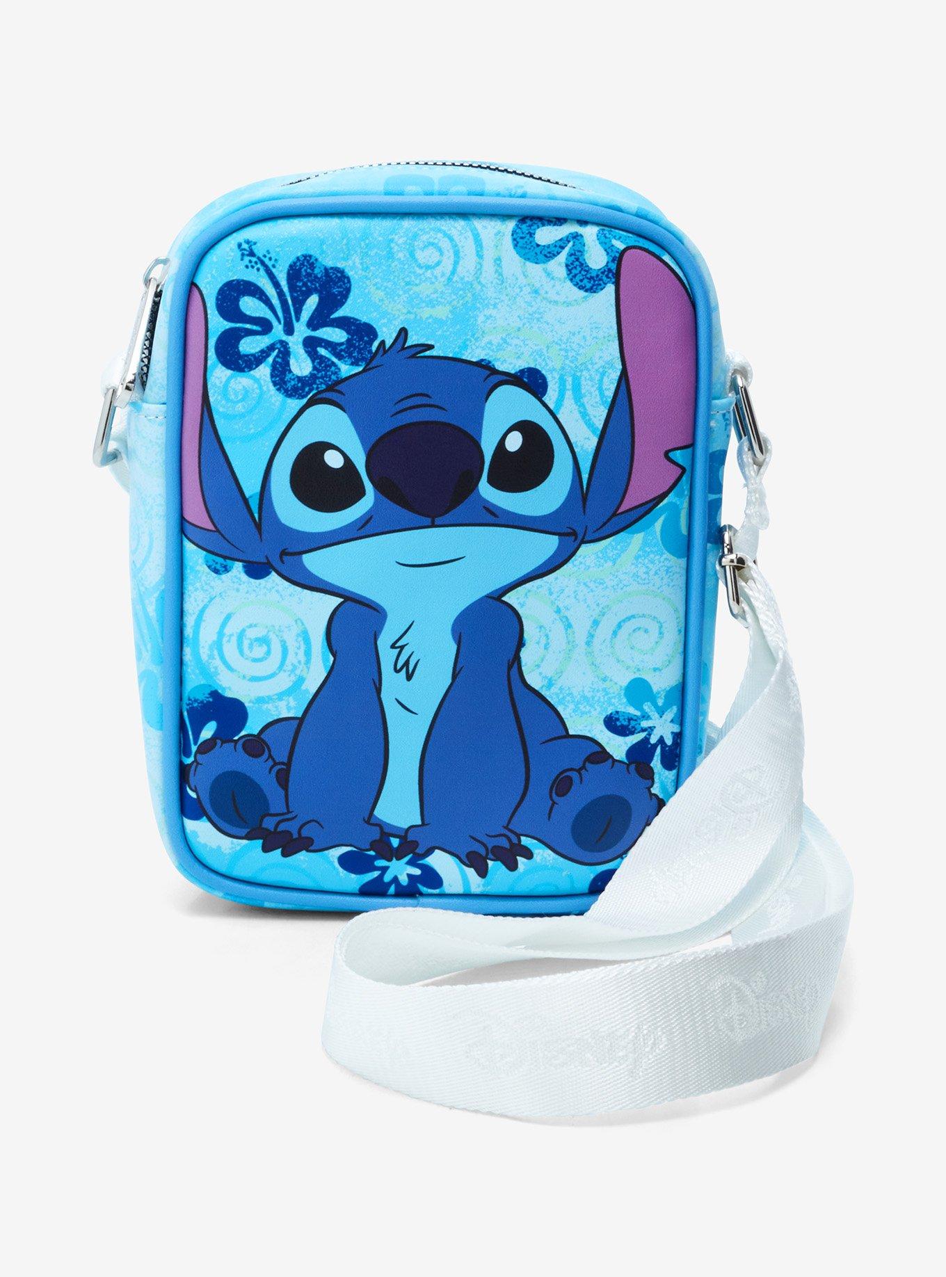 Disney Lilo & Stitch Blue Flowers Crossbody Bag | Hot Topic