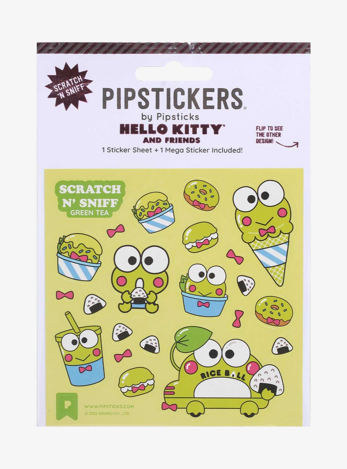 Pipsticks Hello Kitty And Friends Scratch N' Sniff Keroppi Food Sticker ...