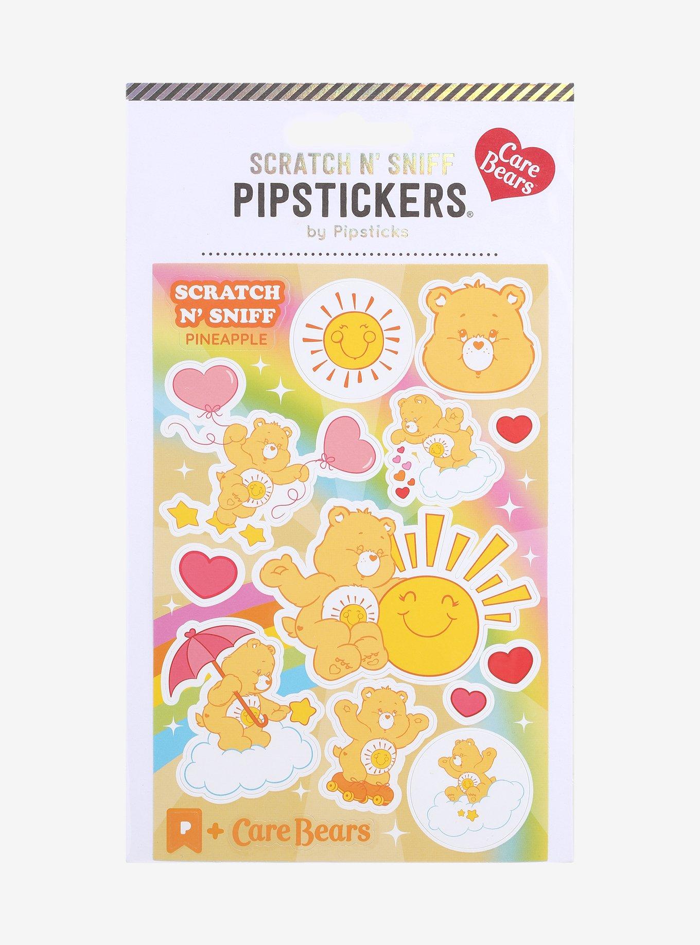 Pipsticks Care Bears Scratch N' Sniff Funshine Bear Sticker Sheet | Hot ...