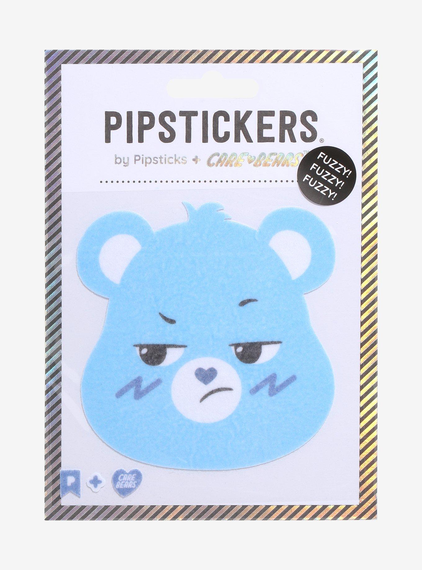 Pipsticks Care Bears Grumpy Bear Fuzzy Jumbo Sticker | Hot Topic