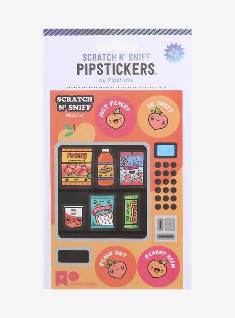 Pipsticks Peach Vending Machine Scratch N' Sniff Sticker Sheet | Hot Topic